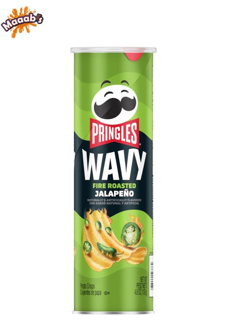 Pringles Wavy Fire Roasted Jalapeno 124g – Case - Maaabs