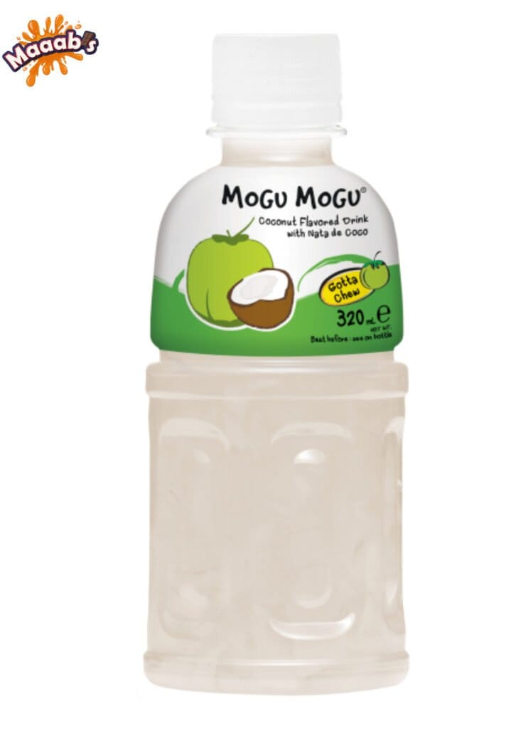Mogu Mogu Coconut Flavored Drink With Nata De Coco – 320ml - Maaabs