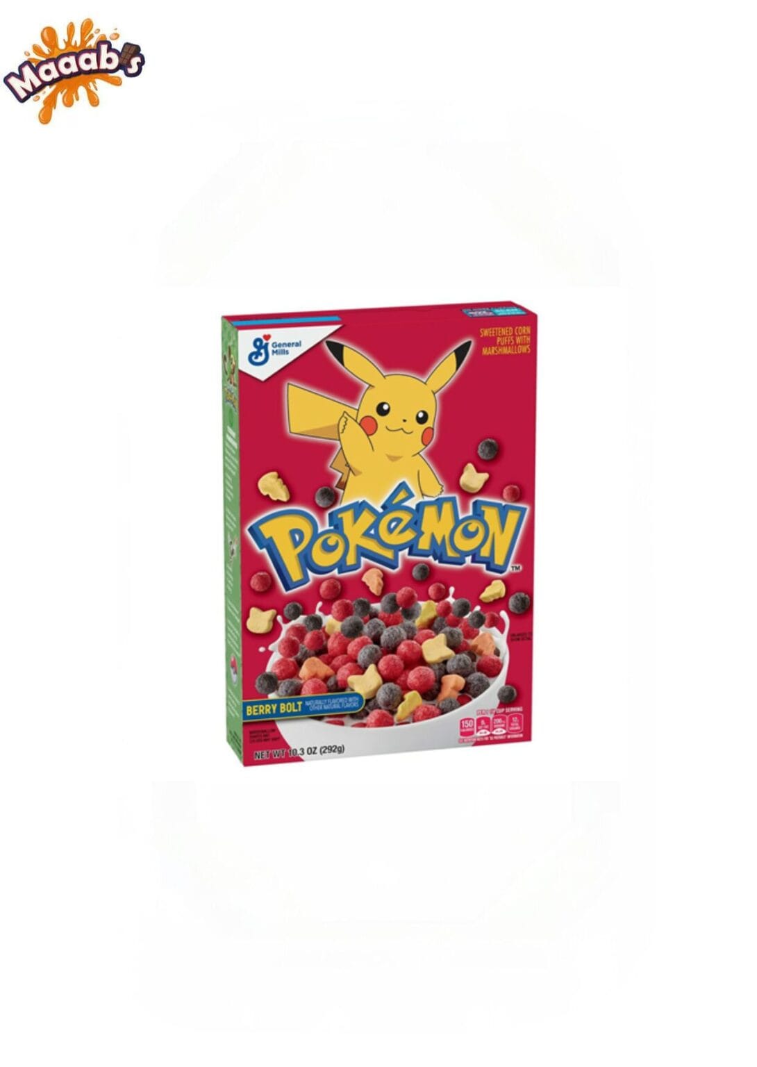 Kellogg’s GM Pokemon Berry Bolt Cereal 292g (10.3oz) - Maaabs